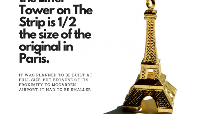 The 12 scale replica of the Eiffel Tower outside the Paris hotel in Las ...